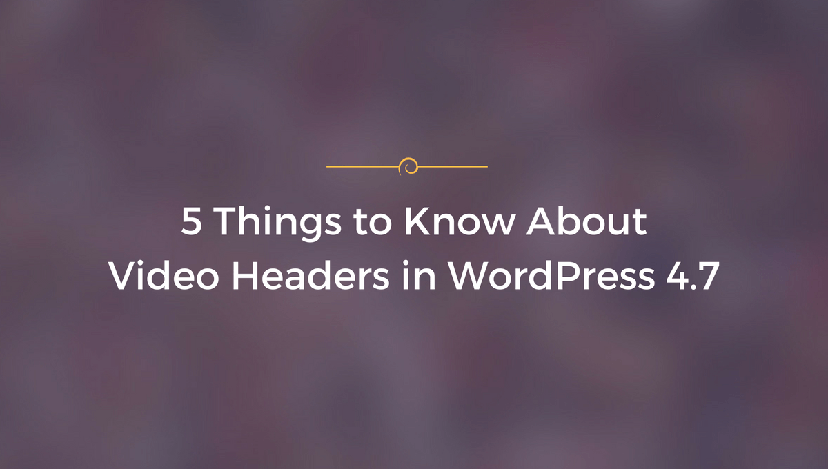 5 Things to Know About Video Headers Introduced in WordPress 4.7 ...