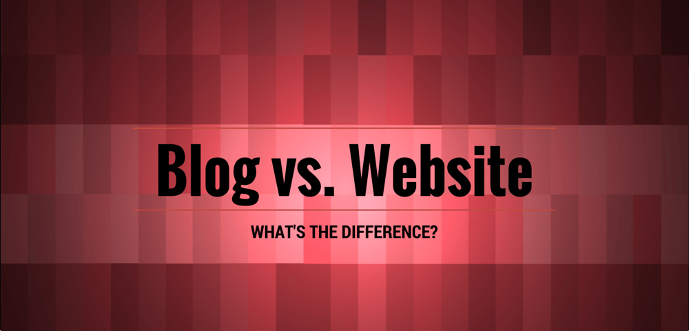Blog Vs Website What S The Difference