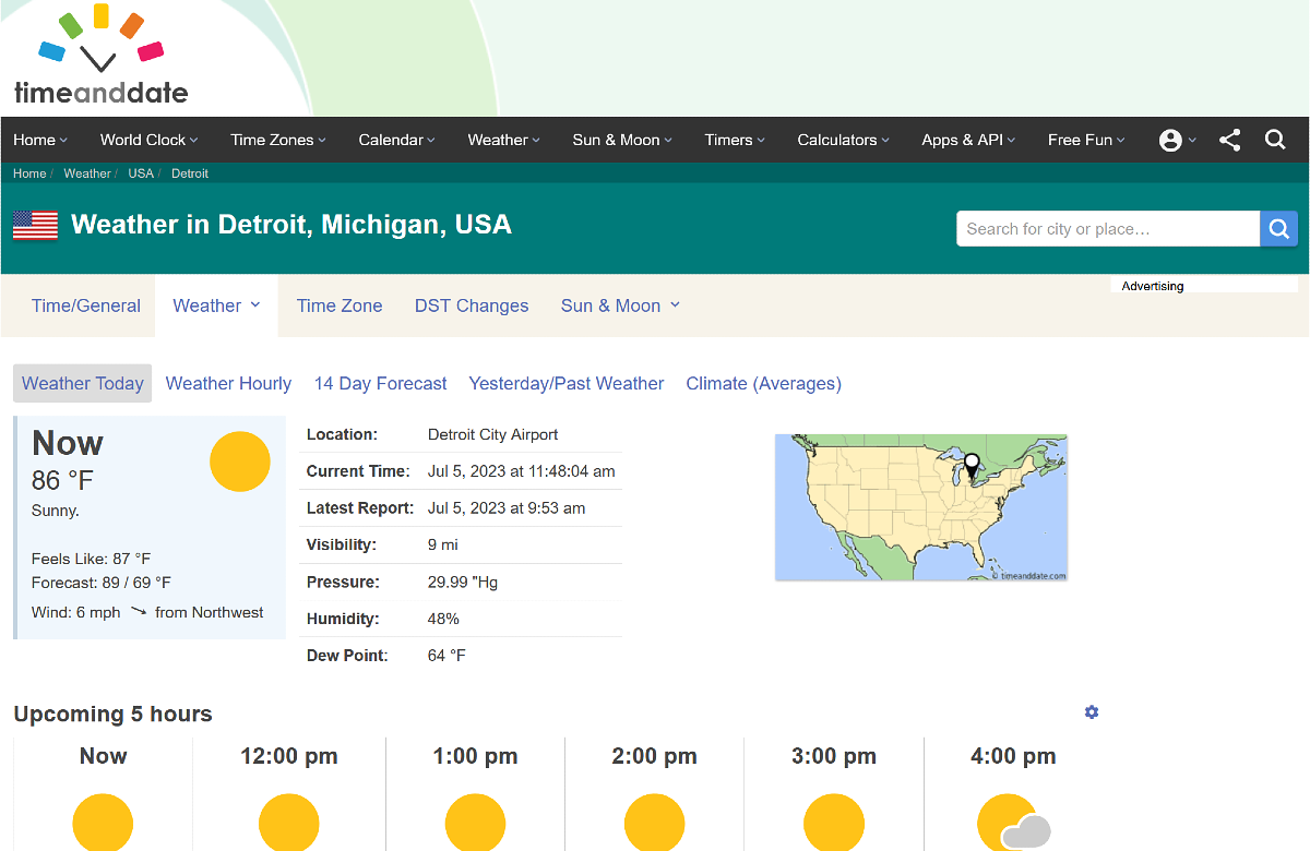 Why I Turned to the Time and Date Website for the Weather Forecast ...
