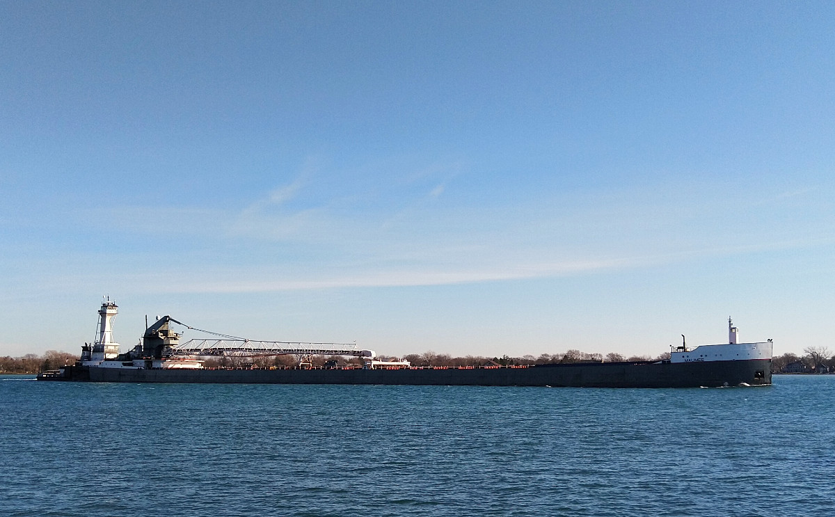 Photo of the Week: Maumee Freighter on the Detroit River - Lireo Designs