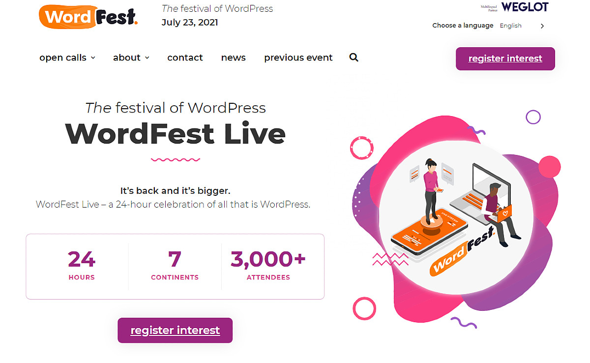 WordFest Live Returns July 23, 2021: Call for Speakers - Lireo Designs