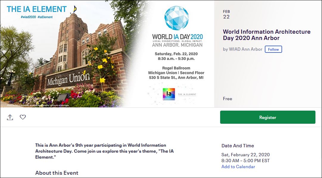 World Information Architecture Day Ann Arbor Returns February 22 ...