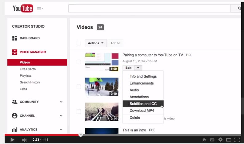 How to Upload Transcripts to YouTube Videos - Lireo Designs